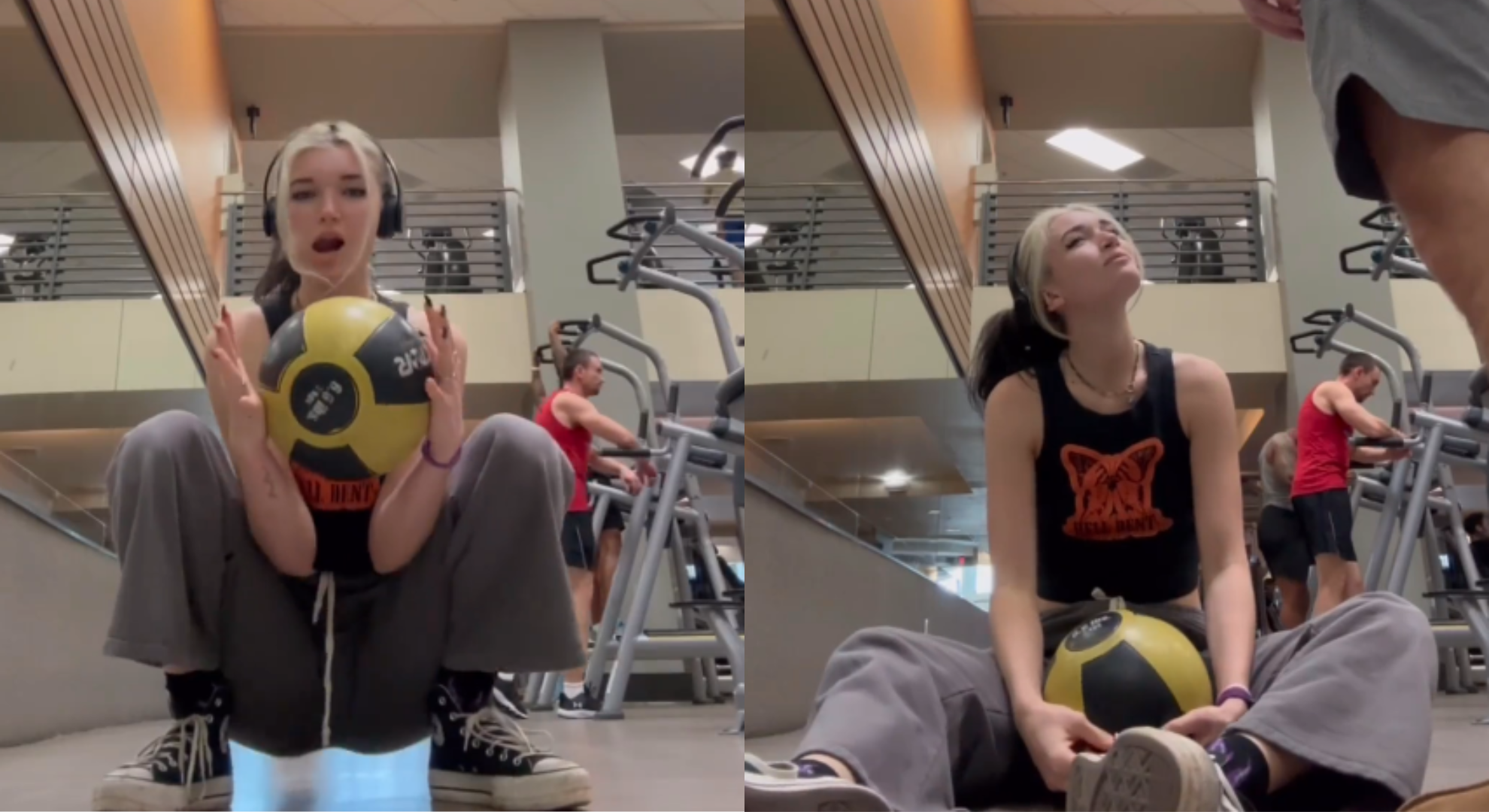 網美做暖身動作太色？男踹手機還趕她走 警告：「別來健身房做可恥的事」 | 蕃新聞