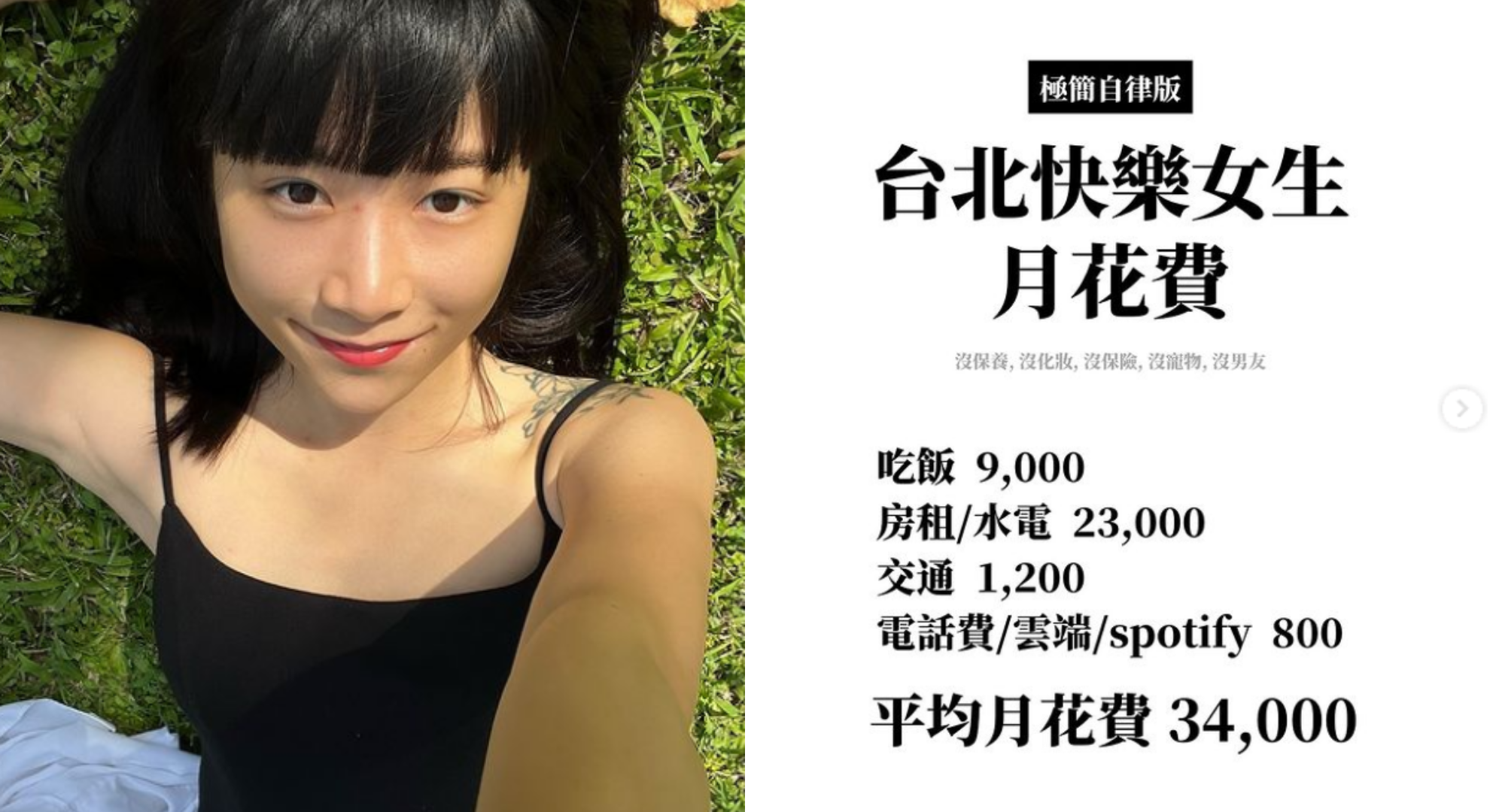 沒保養也沒化妝！NanaQ「極簡生活」卻月花34K 曬明細網傻眼 | 蕃新聞
